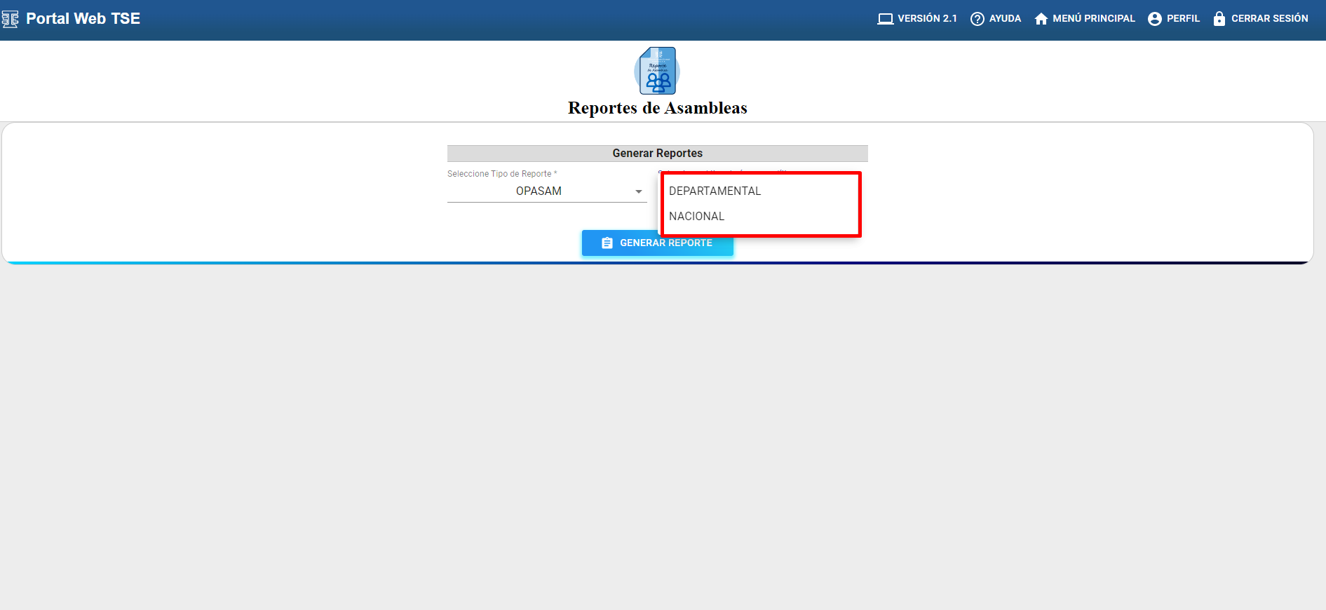 Reportes | Ayuda del Portal Web TSE Reportes | Ayuda del Portal Web TSE